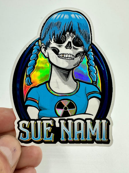1 Random Mini Sue Nami Letterpress Print And Foil Sticker Zzzoltron
